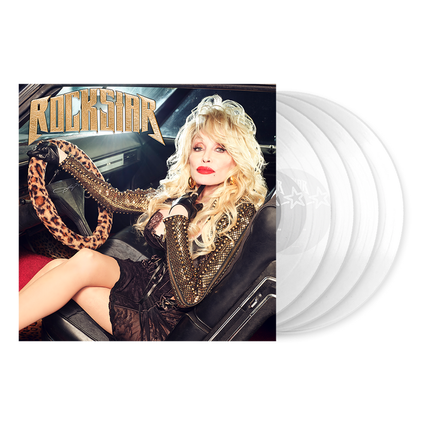 Dolly Parton - Rockstar 4LP Dolly Hot Rod Cover Clear Vinyl Box Set