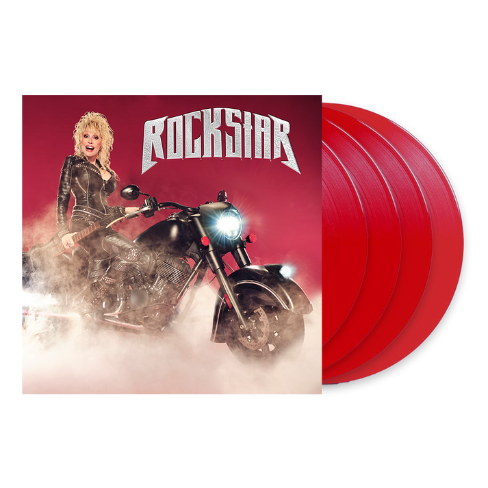 Dolly Parton - Rockstar 4LP Dolly Moto Cover Red Vinyl Box Set